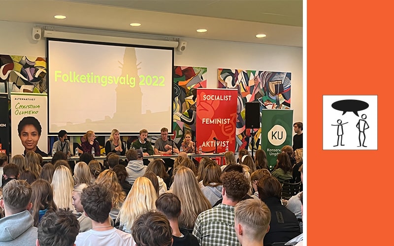 Ungdomspolitikere i debat på N. Zahles Gymnasieskole; klima, elevfordeling og trivsel | Danmarks ...